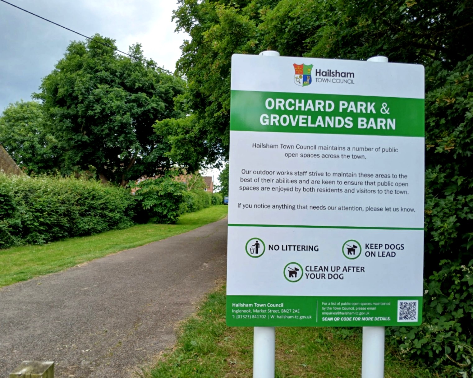 New Information Signs Being Installed on Town Council-Maintained Land ...